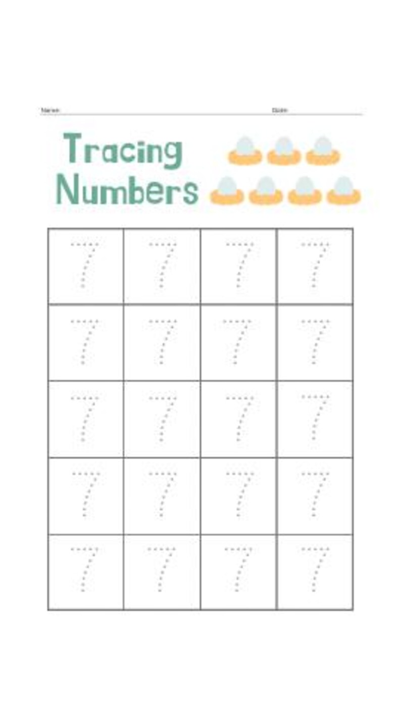Number Tracing for Kids - Etsy