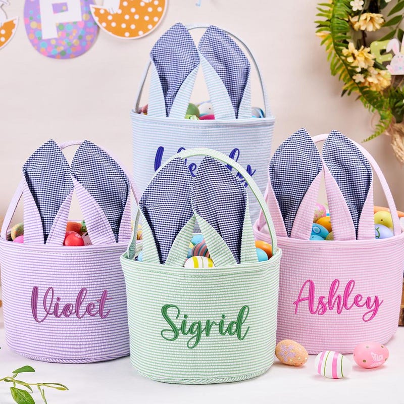 Easter Bunny Basket - Etsy