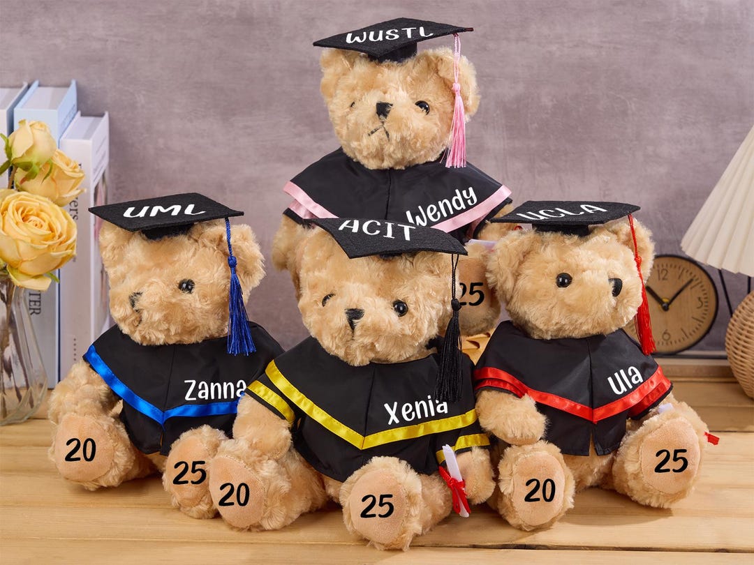 Custom Name Graduation Teddy Bear , Personalized Graduation Bear2025 ...