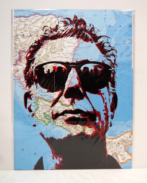 Anthony Bourdain Vintage Map Screenprint Prints Screenprints Art ...