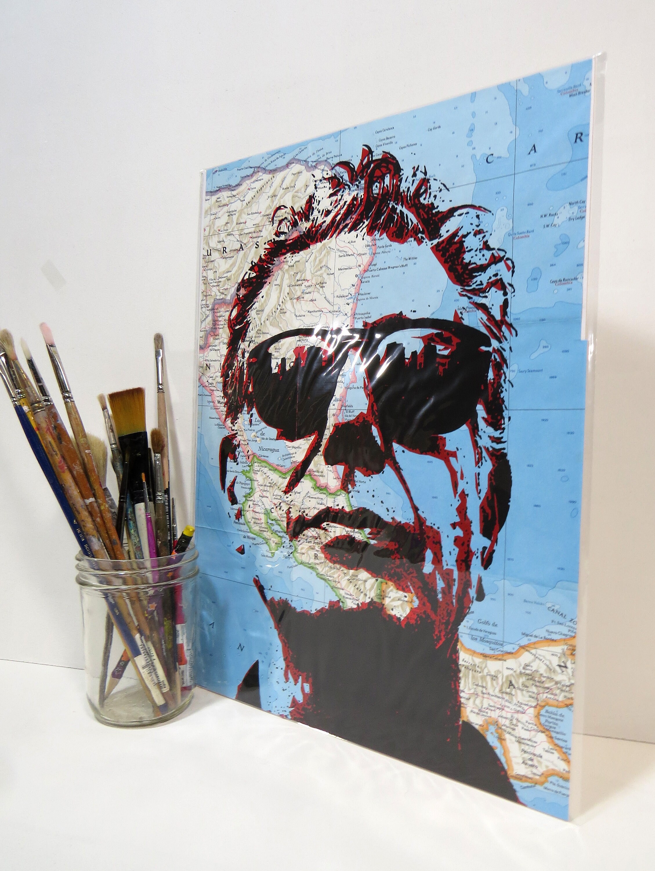 Anthony Bourdain Vintage Map Screenprint Prints Screenprints Art ...