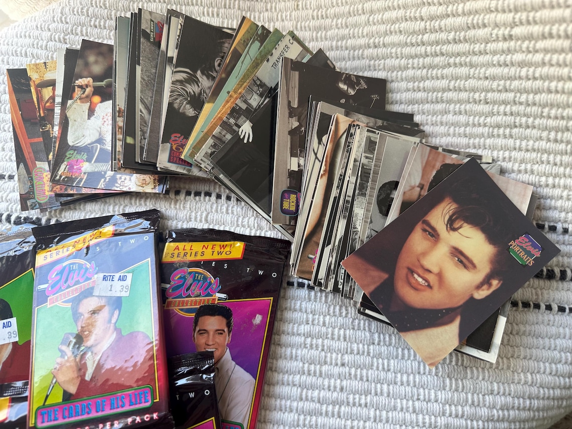 Lot of Elvis Presley Trading Cards - Single and Unopened Packs! - Etsy