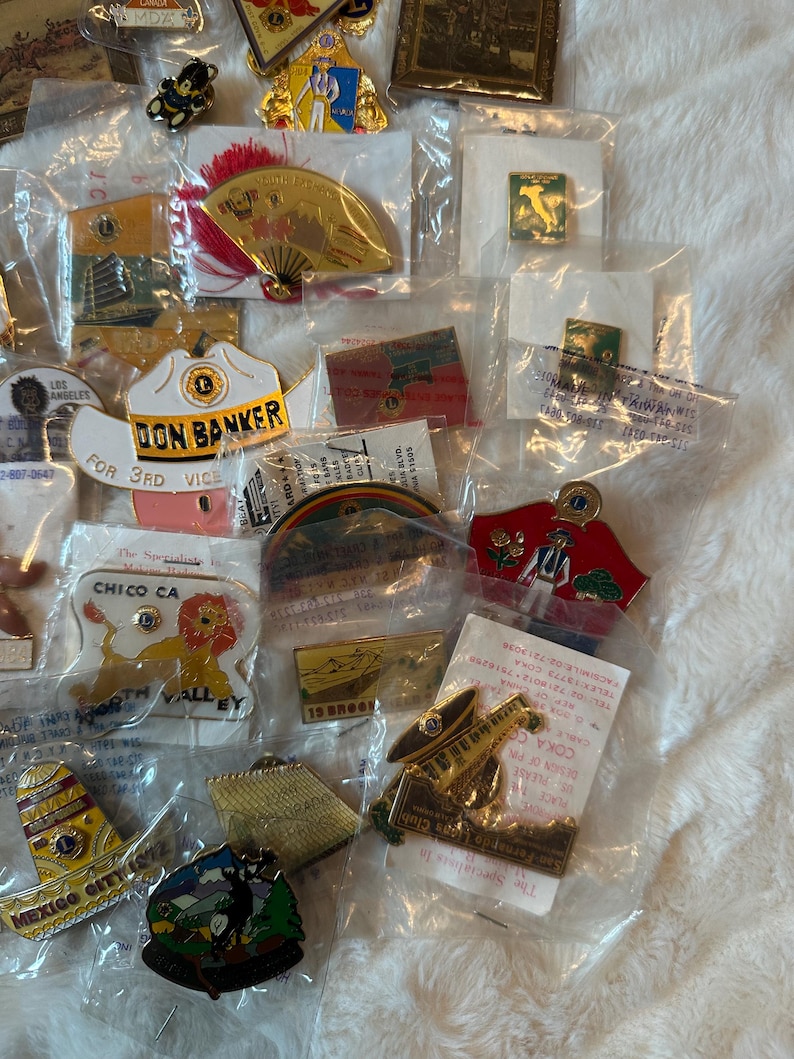 Lot of 80+ Vintage Lions Club Pins - Etsy