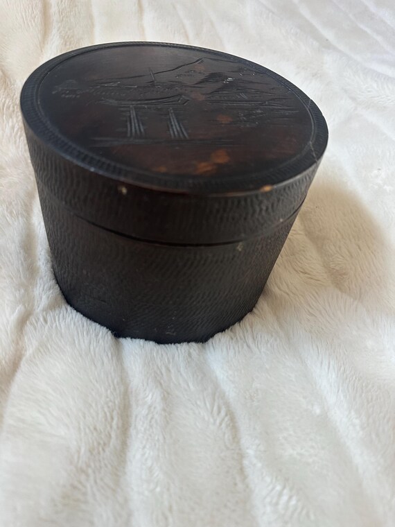 Antique Wooden Collar Box - Gem