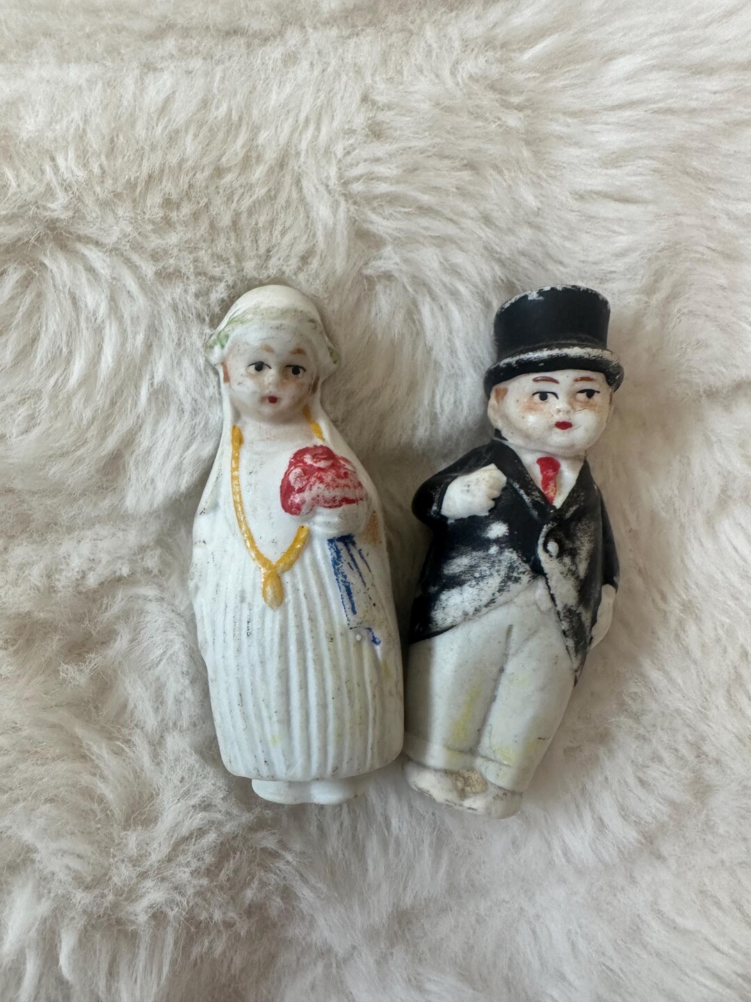 Mini Bride and Groom - Porcelain - Etsy