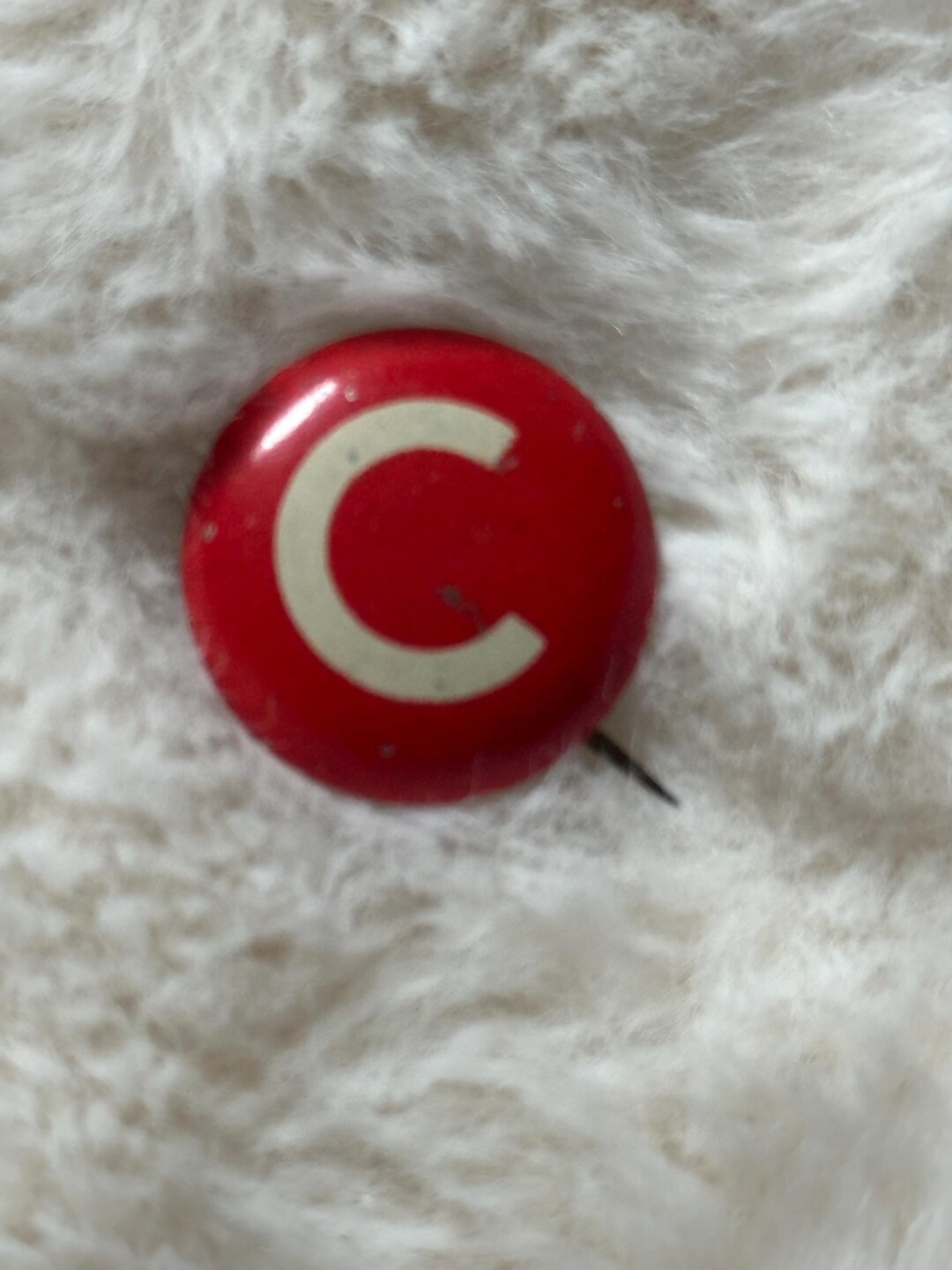 Small Pin Back Button "c" - Emblem and Badge Mfg. Co, Providence, RI - Etsy