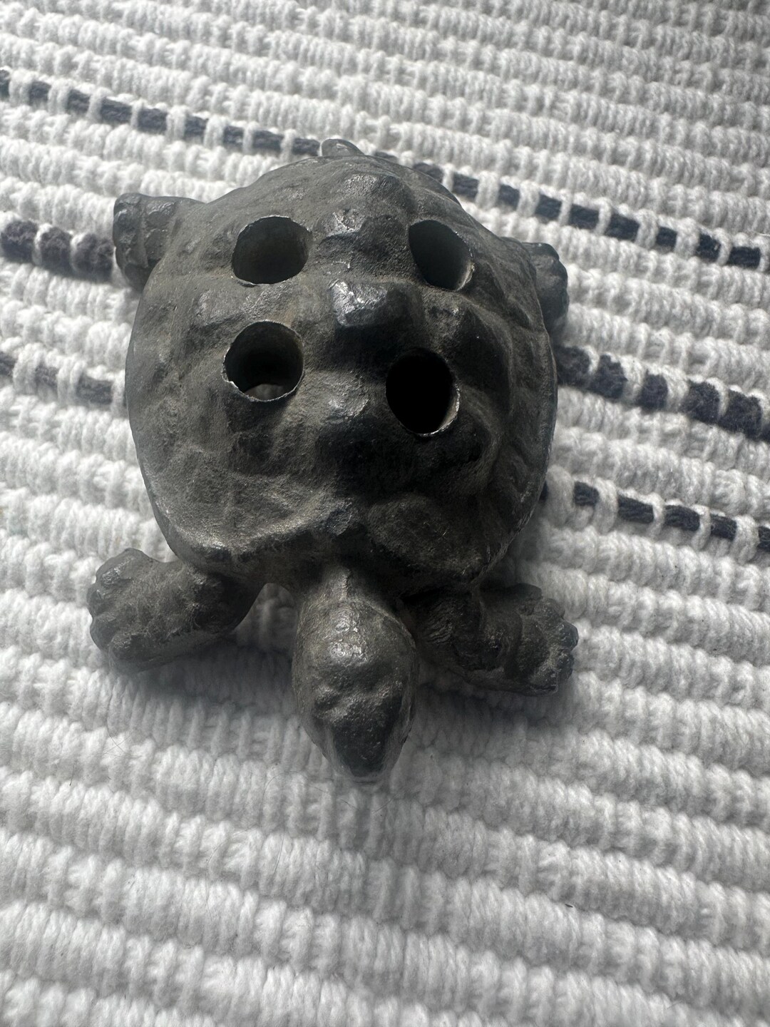 Vintage Brass Turtle Flower Frog - Etsy