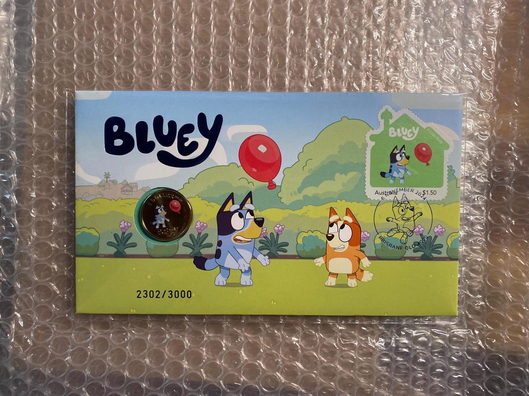 Bluey 2024 Limited Edition Coloured Coin Postal Numismatic Cover (PNC ...