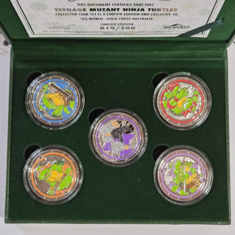 TMNT Teenage Mutant Ninja Turtles LIMITED EDITION Coin Set - Etsy