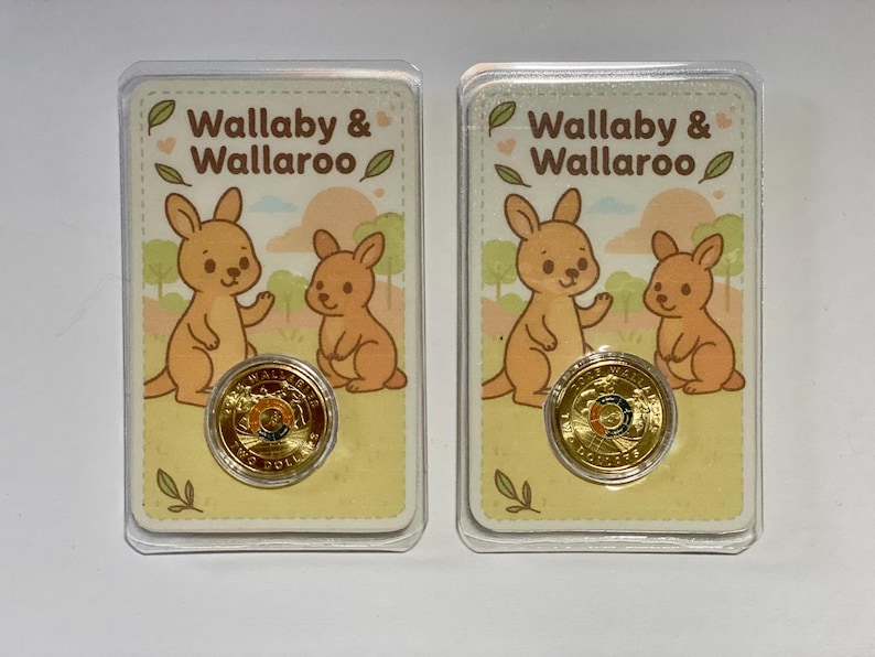 2025 2 Dollar Coloured Coin - Wallabies & Wallaroos - Etsy Australia