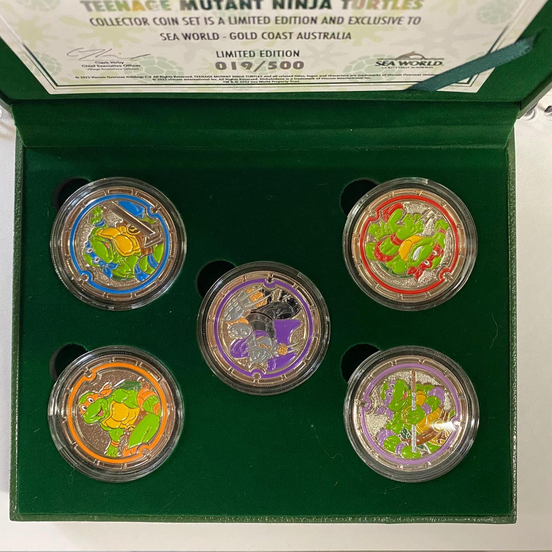 TMNT Teenage Mutant Ninja Turtles LIMITED EDITION Coin Set - Etsy