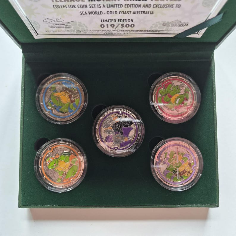 TMNT Teenage Mutant Ninja Turtles LIMITED EDITION Coin Set - Etsy