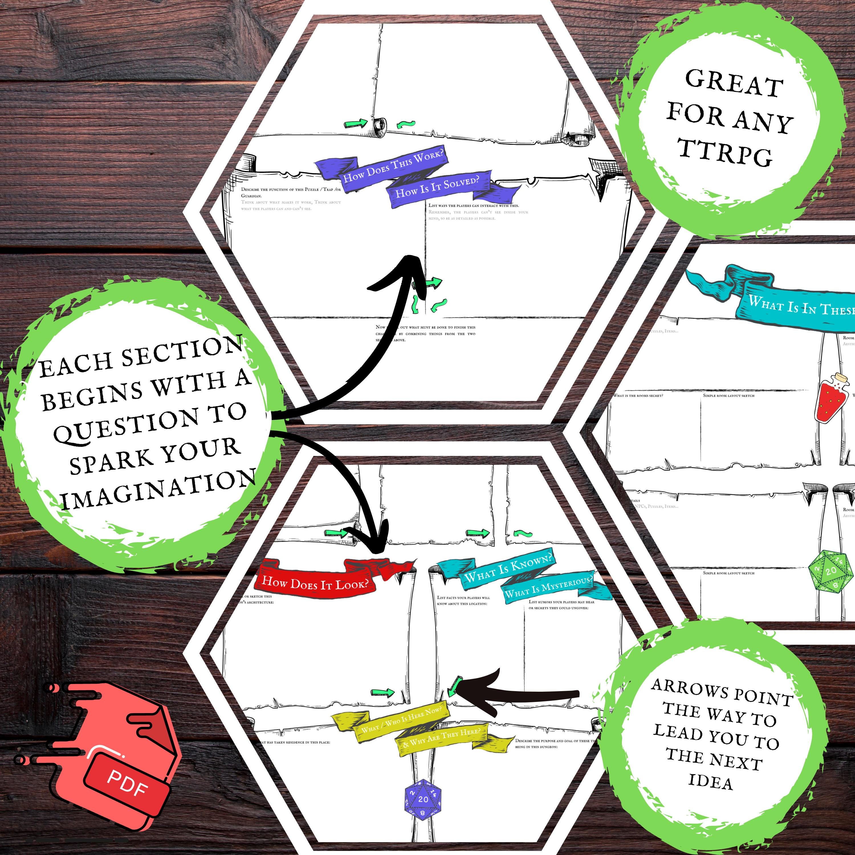 Dnd Dungeon Creation Guide - Colorful Scroll Themed Dungeon Master Tool ...