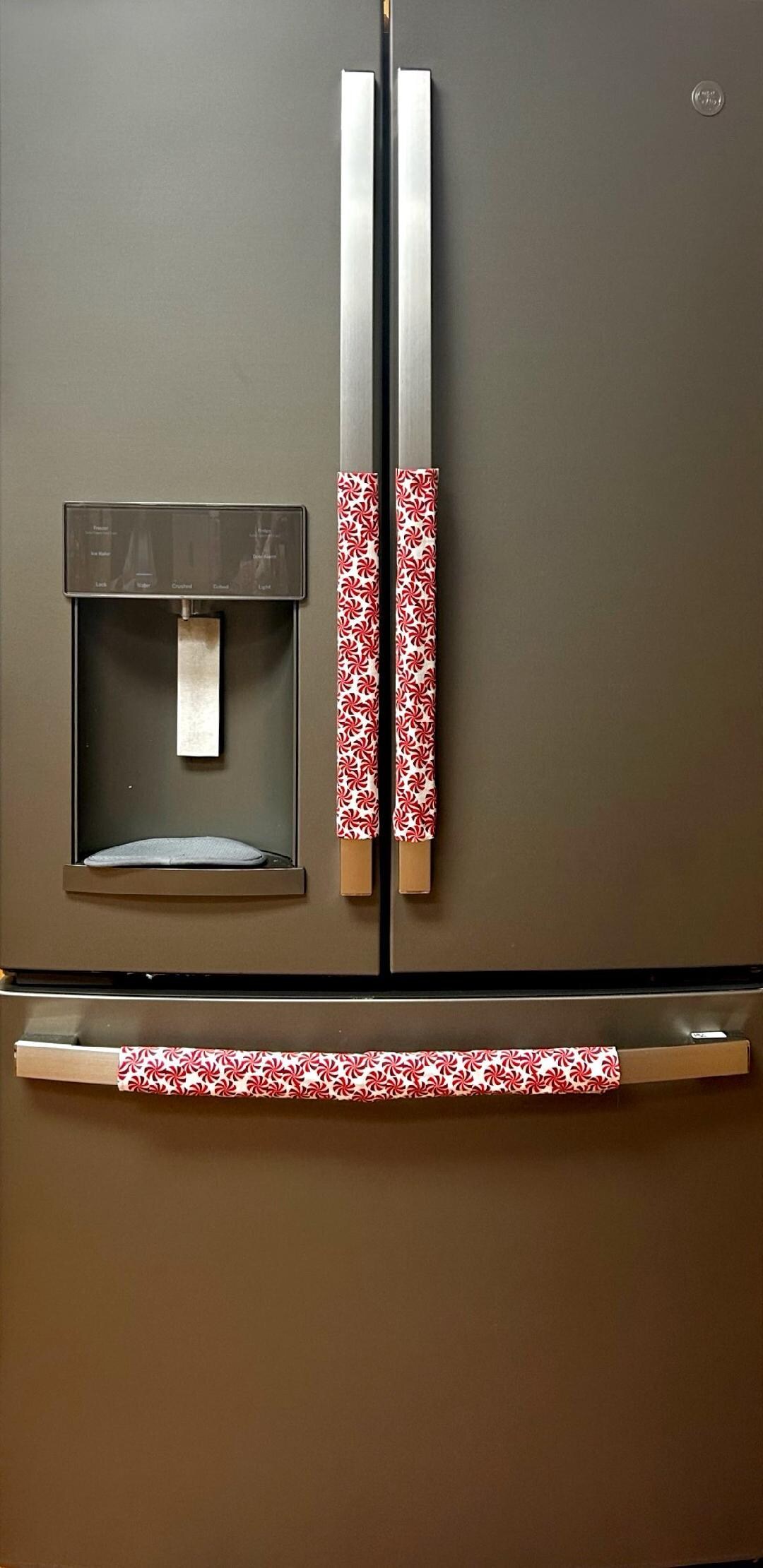 Peppermint Fridge Handle Covers, Holiday Kitchen Decor, Set of 3 - Etsy