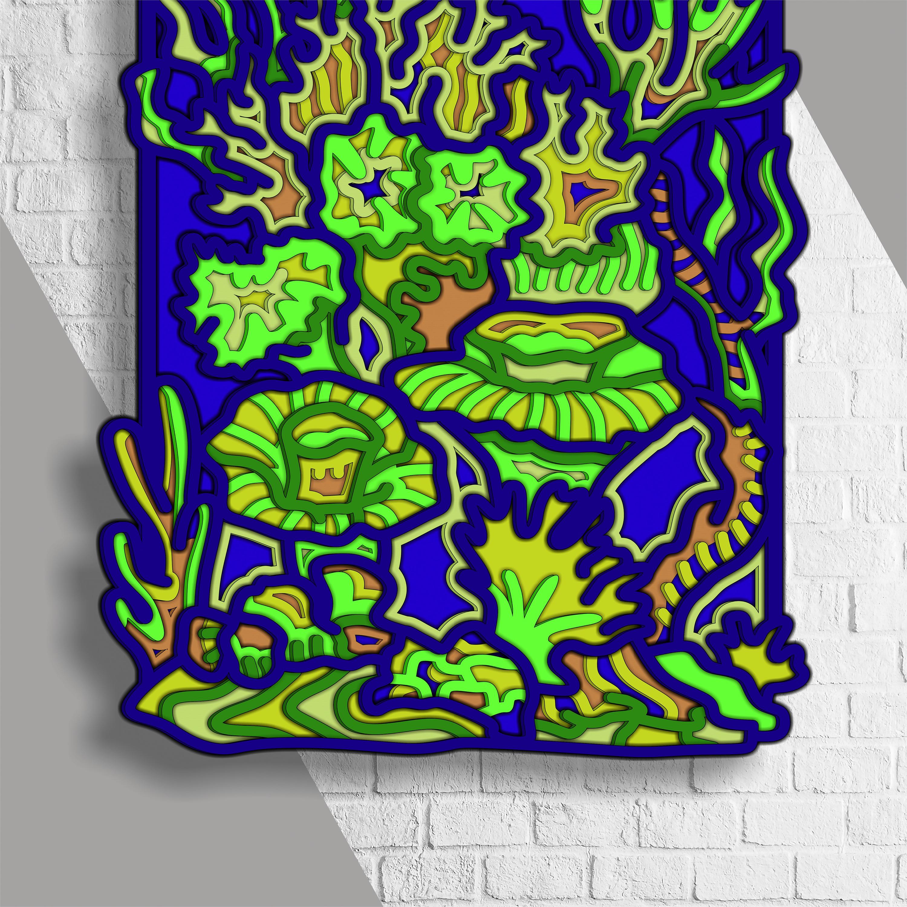 Underwater DXF, Ocean Life SVG, Coral Reef Designs, Laser Cutting, 3D ...