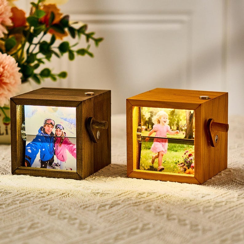 Custom Photo Flipbook Animation Box，personalized Photo Book With Light ...