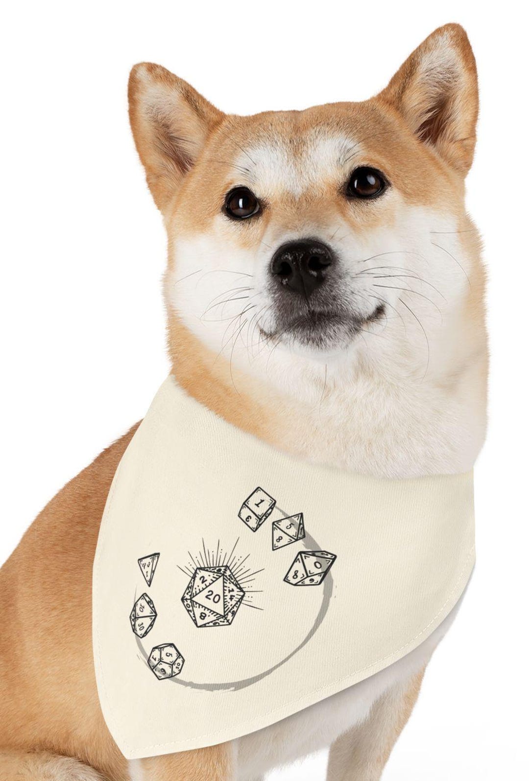 DND Dice Set Fantasy Tabletop Pet Bandana Collar - Etsy