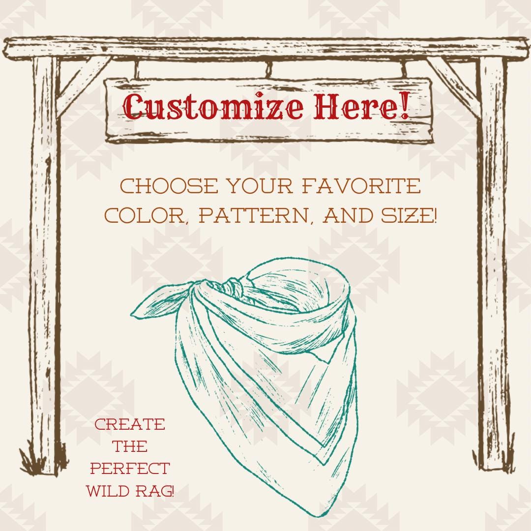 Create a Custom Wild Rag! Choose a Size, Color, and Pattern for Your ...