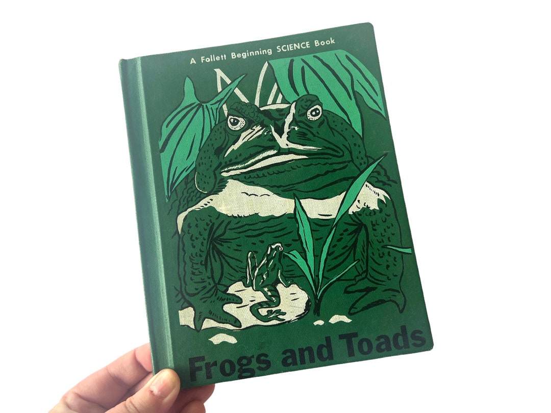 Frogs and Toads Book - Vintage Naturalist Science Illustration- Vintage ...