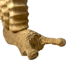 Vintage Folk Art Snail Sculpture ~ Hand Carved Wooden Shell ~ Whimsical ...