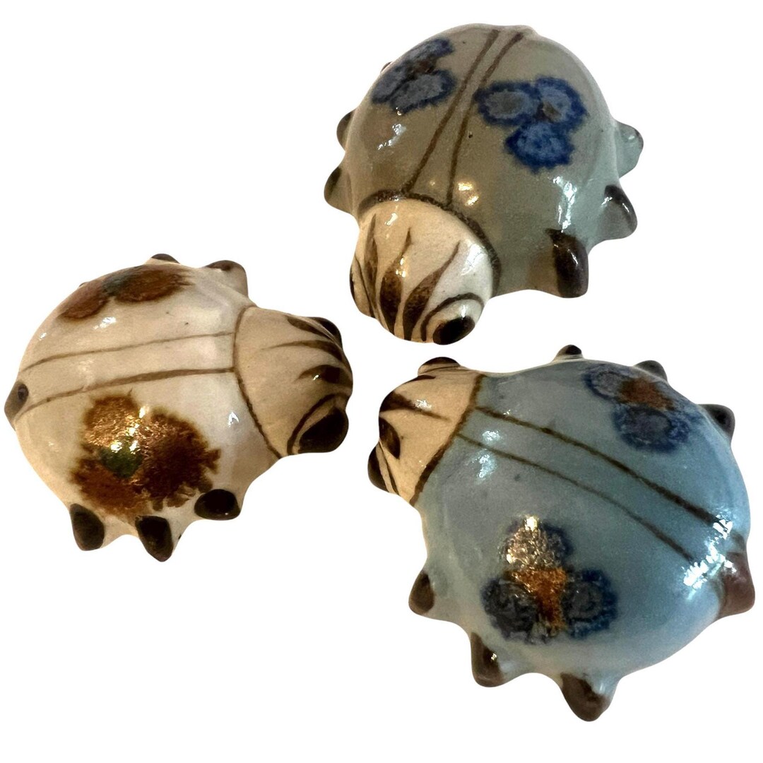 Vintage Art Pottery Ladybug ~ Hand Painted Mexican Folk Art ~ Ken ...