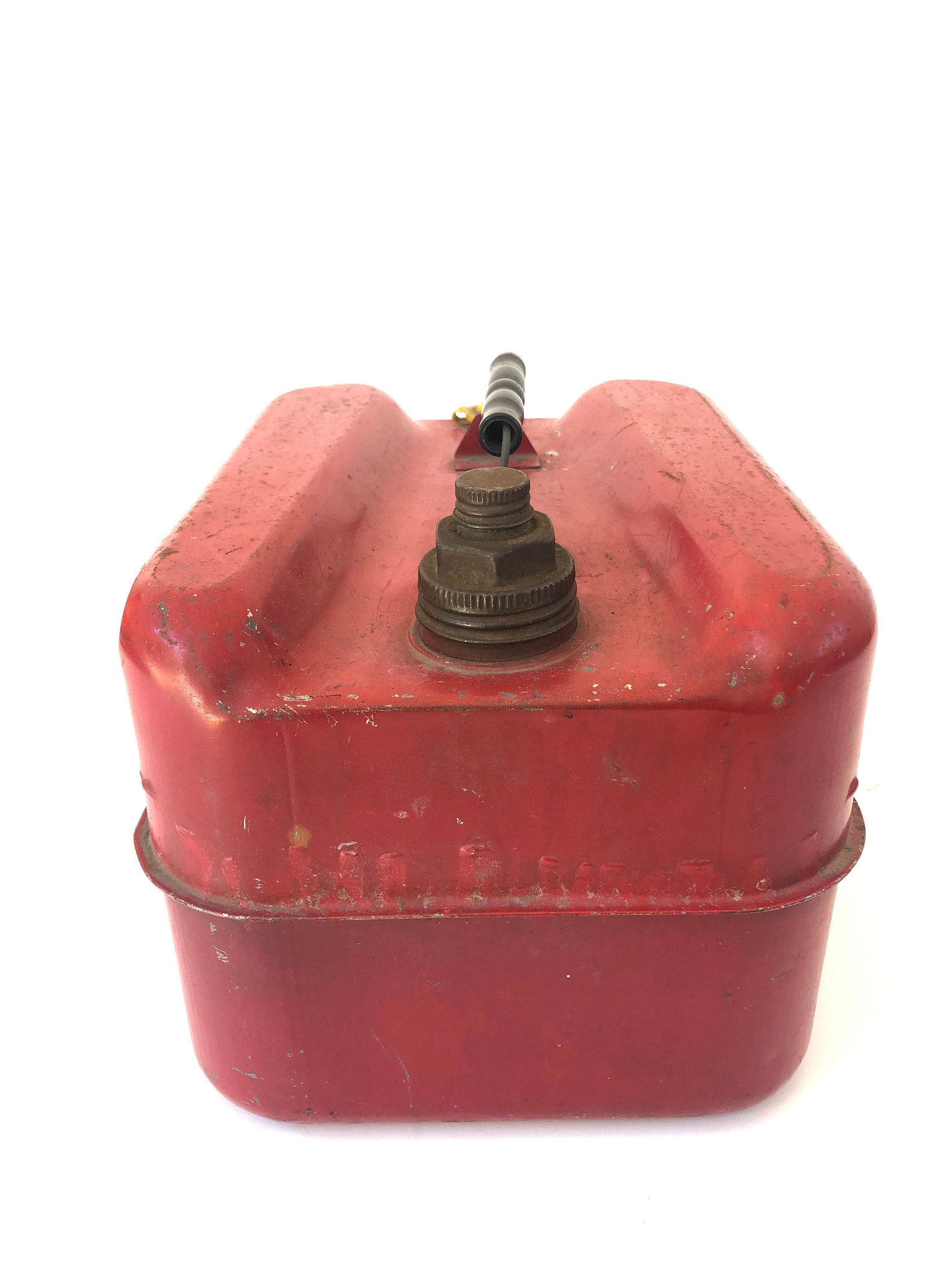 Vintage Red Metal Gas Can Petroliana Industrial Boat Can | Etsy