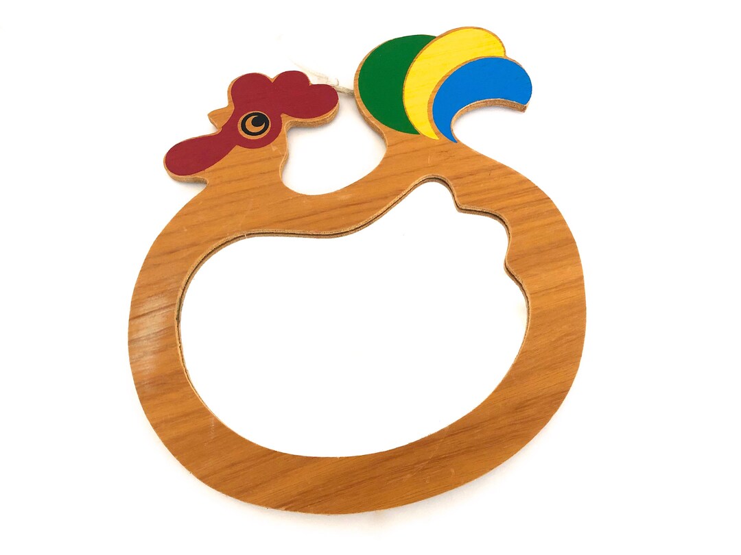 Vintage Farmhouse Rooster Mirror~ Playful Wall Mirror ~nursery Decor - Etsy