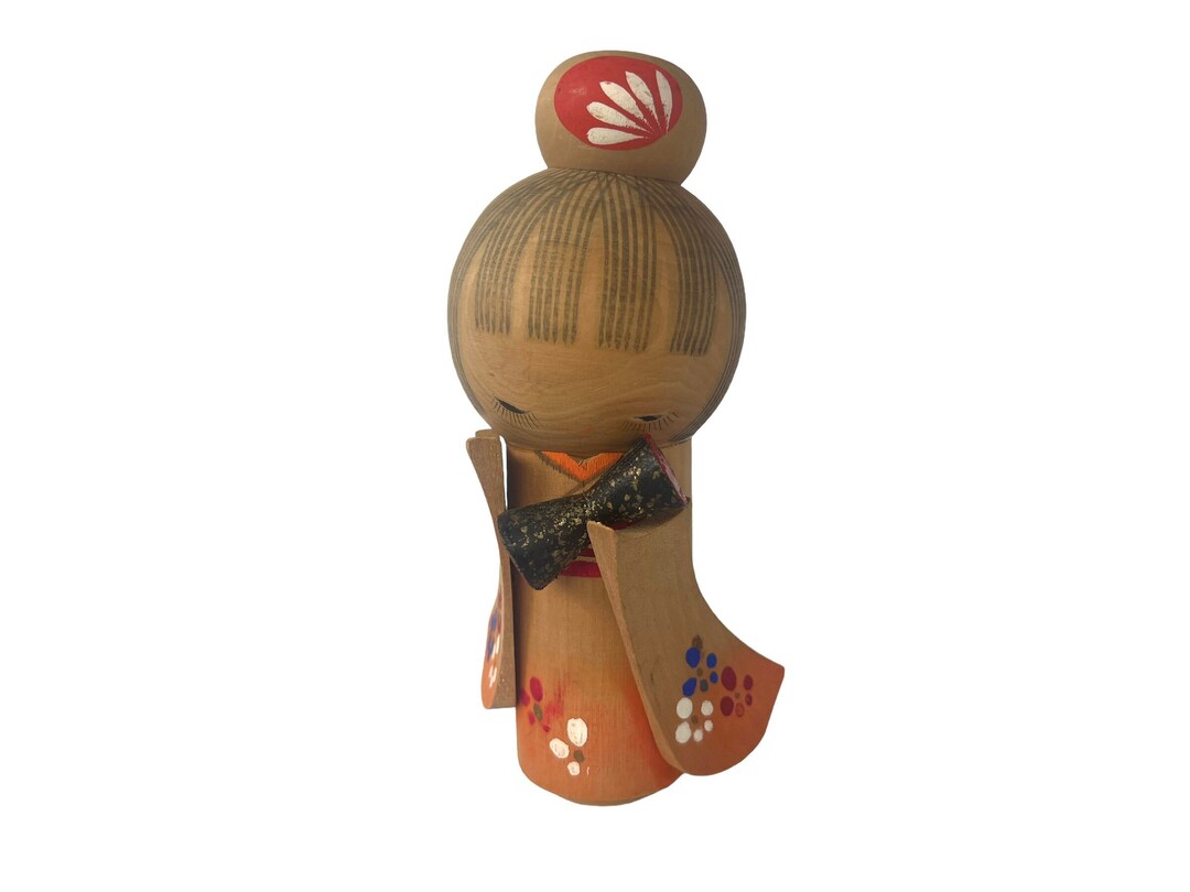 Vintage Japanese Kokeshi Doll~ Folk Art Wooden Doll Figurine by Suihou ...