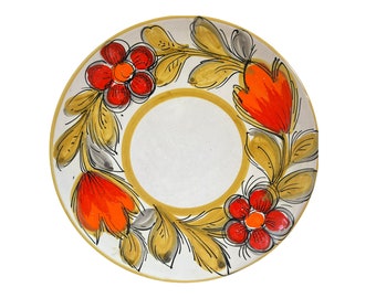 Italian Floral Plate | Etsy