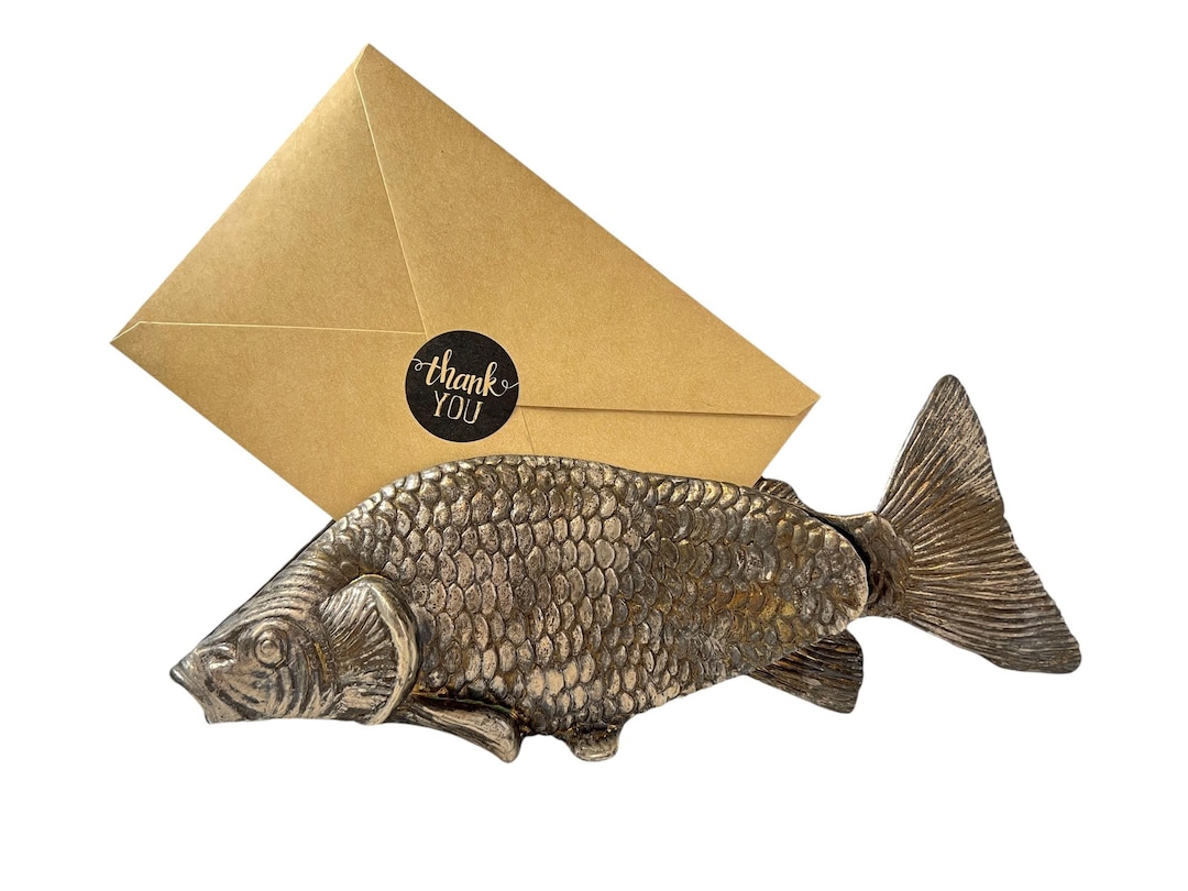 Vintage Koi Fish Letter Holder~ Japanese Carp ~ Silver Plated Made in ...