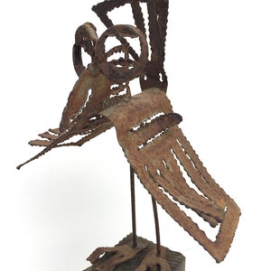 Mid Century Brutalist Sculpture~ Goofus Bird Metal Sculpture ~abstract ...