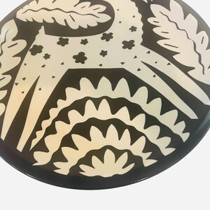 Vintage Folk Art Pottery Plate Hand Painted Whimsical Deer Ceramic Dish ...