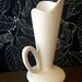 Large Mid Century Lava Art Pottery Vase Unique Vintage Piece cream With ...