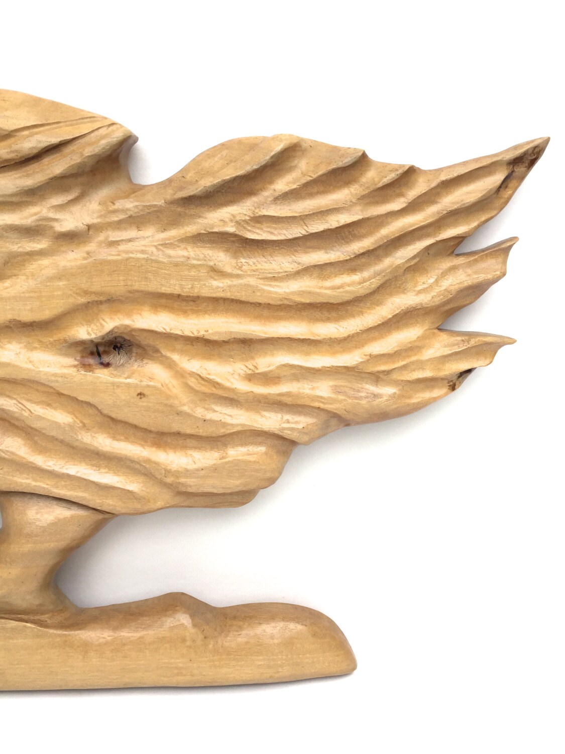 Vintage Tree Sculpture Wooden Tree Wall Hanging Hand Carved | Etsy