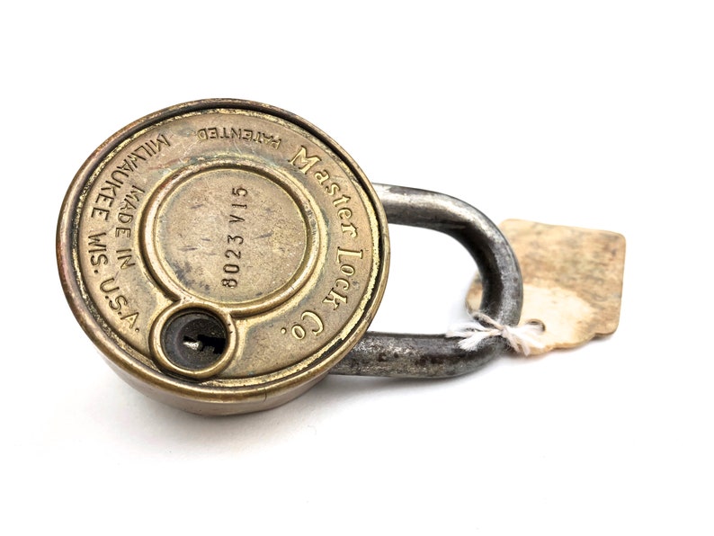 Vintage Brass Combination Lock Works W/ Original Combination - Etsy