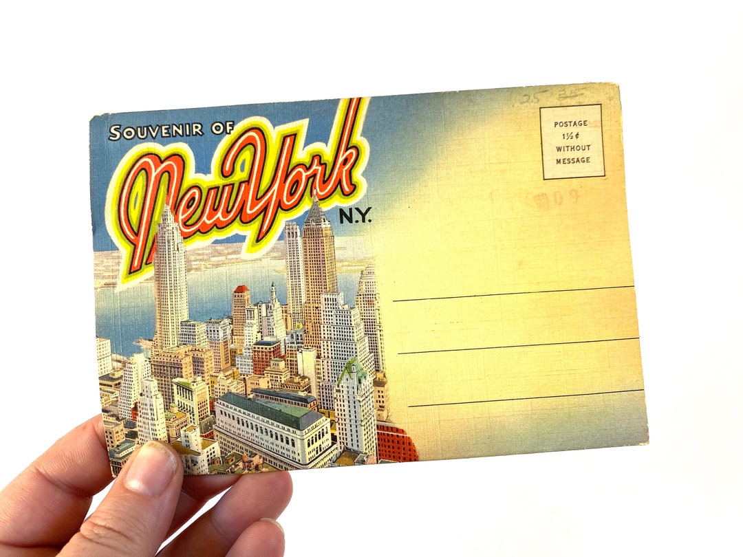 Vintage New York, NY Postcard~ View Book Souvenir of New York City ...