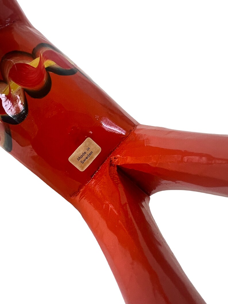 Vintage Large Red Dala Horse, Hand Carved Swedish Folk Art Decor - Etsy