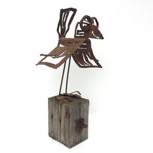 Mid Century Brutalist Sculpture~ Goofus Bird Metal Sculpture ~abstract ...