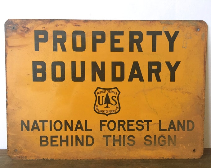 Vintage National Forest Sign forestry Land Sign From the - Etsy