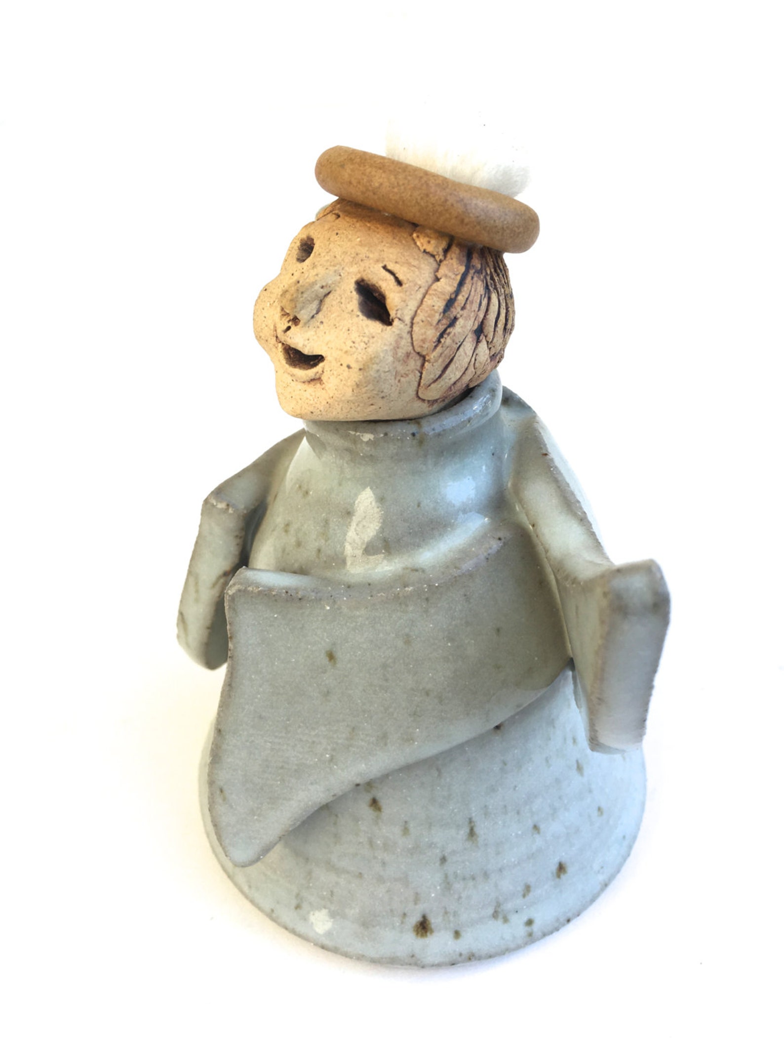 Vintage Art Pottery Angel Oil Lantern, Signed Studio Piece, Christmas ...