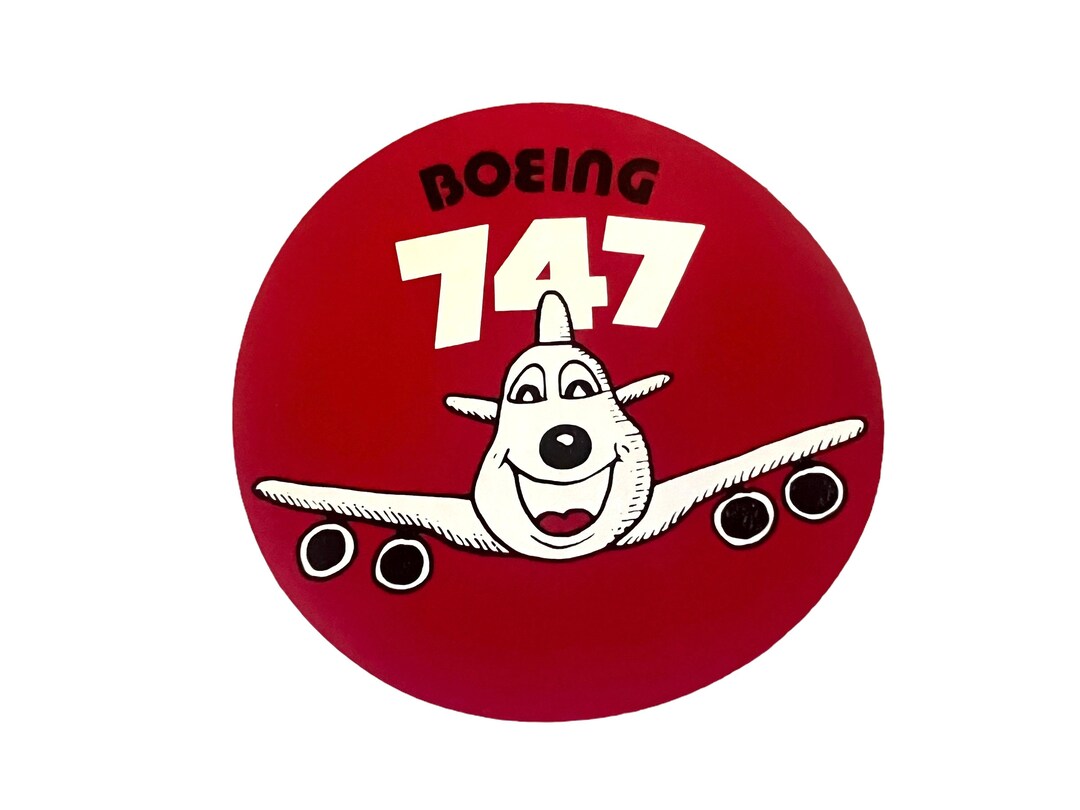 Vintage Boeing 747 Airplane Sticker~ Airway Luggage Labels ~ Original ...
