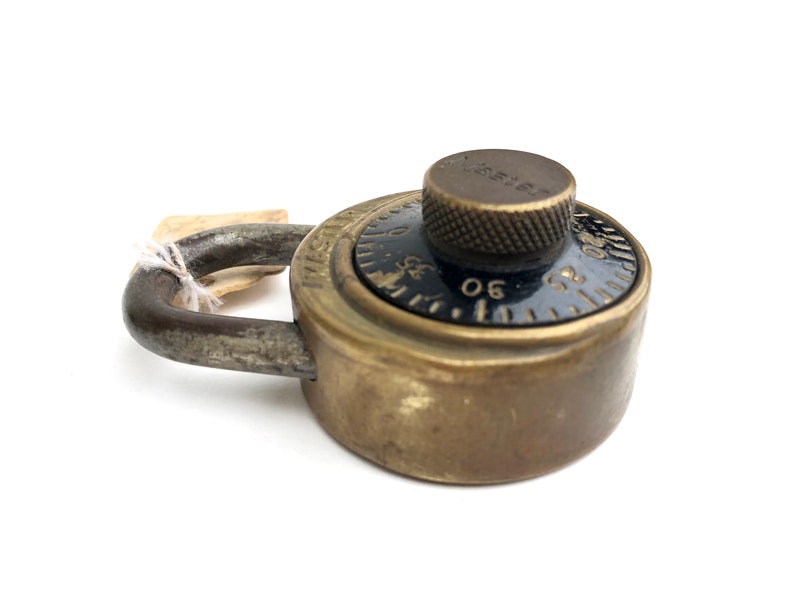 Vintage Brass Combination Lock Works W/ Original Combination - Etsy