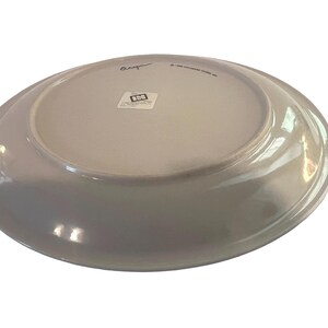 Vintage Folk Art Pottery Plate Hand Painted Whimsical Deer Ceramic Dish ...