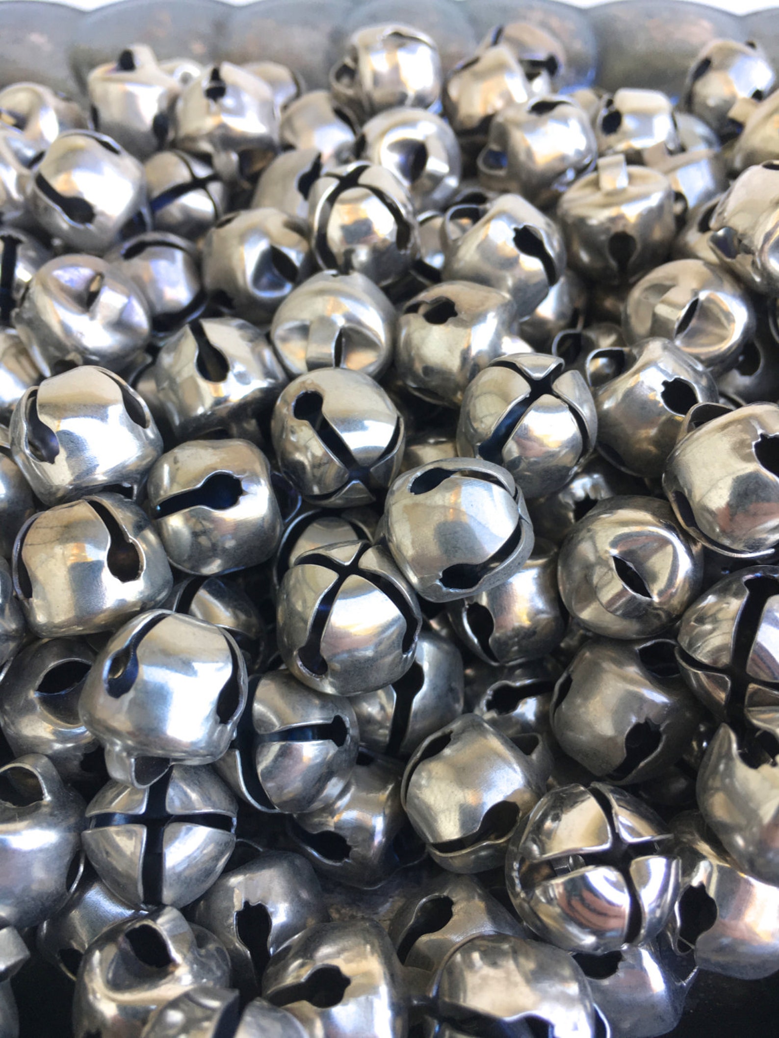 Vintage Silver Jingle Bells - Vintage Christmas Bells - 12 Jingle Bells ...