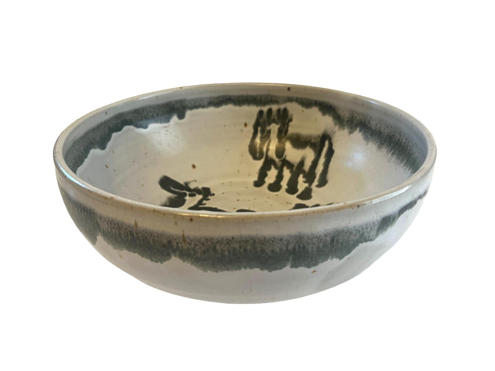 Mid Century William Creitz Pottery Bowl, Abstract Horse Design - Etsy