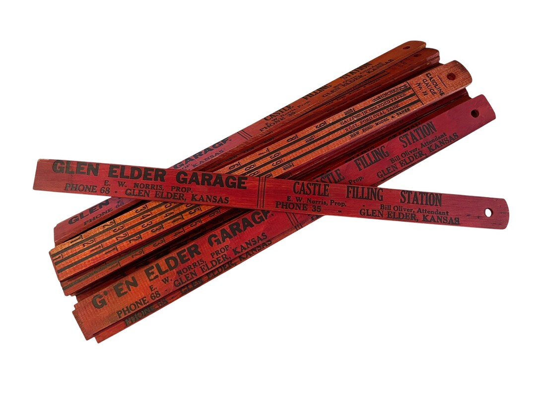 Antique Ford Wooden Gasoline Gauge, 1920s Model A Gas Wooden Dip Stick ...