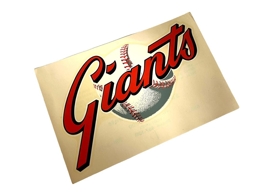 Vintage San Francisco Giants Label~ Car Sticker Water Transfer Decal ...