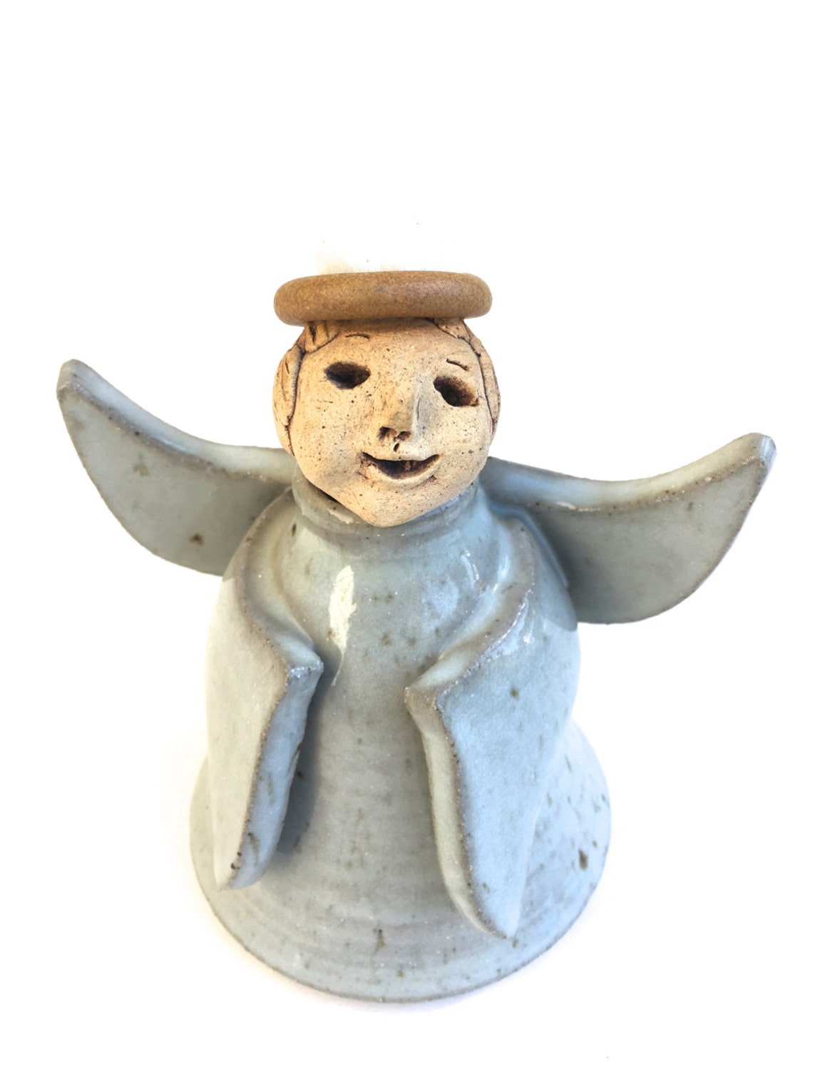 Vintage Art Pottery Angel Sculpture/oil Lantern Studio - Etsy