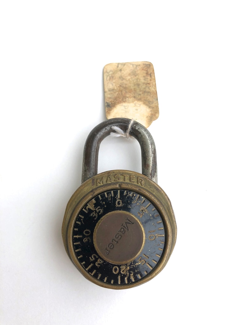 Vintage Brass Combination Lock Works W/ Original Combination - Etsy