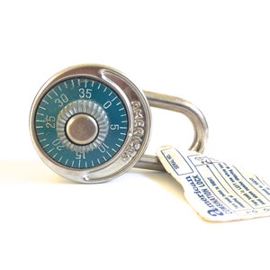 Vintage American Combination Lock~ Works W/ Original Combination ~ Made ...